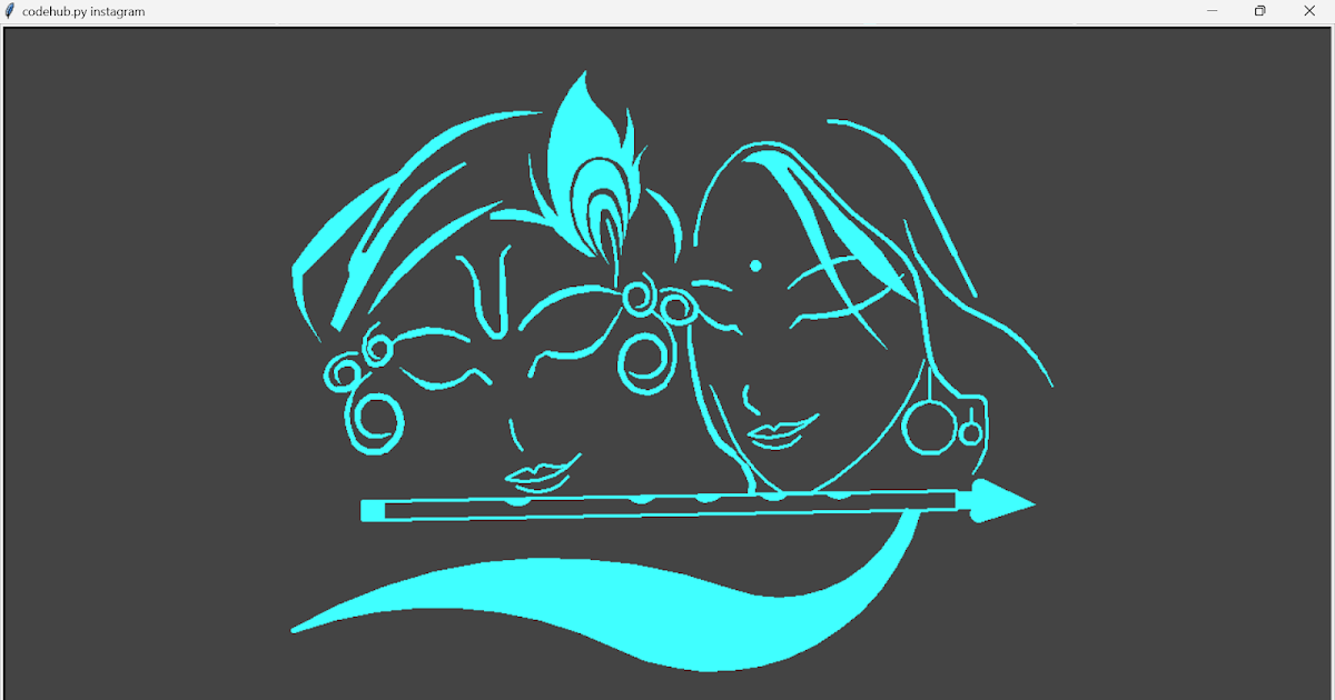 Draw Krishna Radha Using Python Draw Krishna Radha Using Python